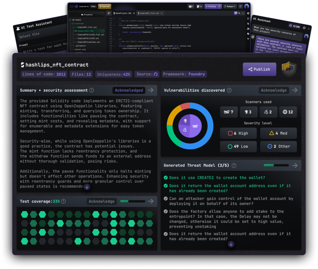 SolAuditAI – Redefining Security, One Audit at a Time."